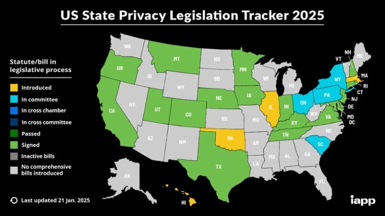 New State Data Privacy Laws for 2025 - West Hills Web